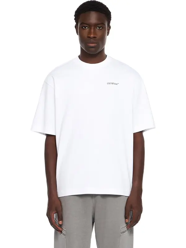 Off-White Half Arrow Skate Logo T-shirt - White