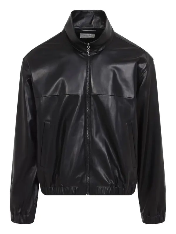Saint Laurent Cassandre Bomber Jacket - Black