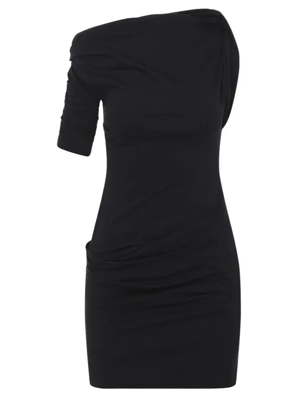 Jacquemus The Drapeado Mini Dress - Black