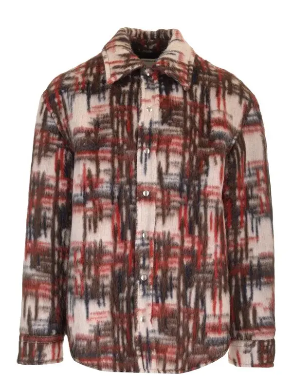 Bottega Veneta Brushed Alpaca Overshirt - Multicolor