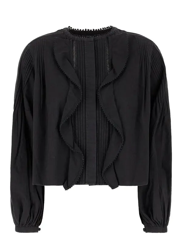 Isabel Marant Étoile Ruffled Long Sleeve Blouse - Multicolor
