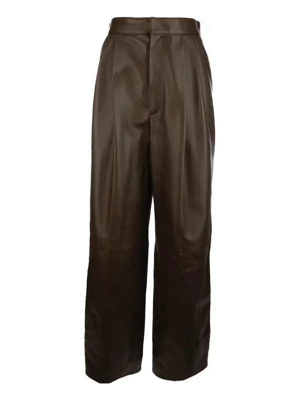 Bottega Veneta Leather Trousers - Multicolor