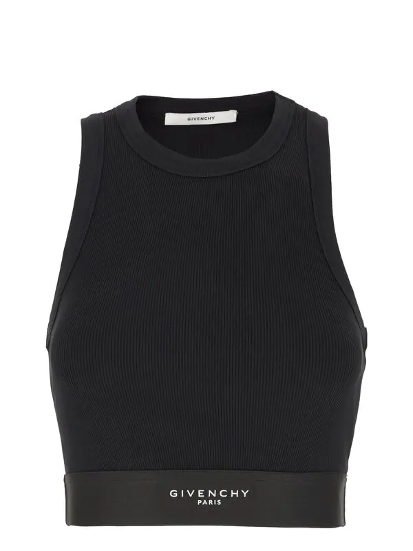 Givenchy Ribbed Logo Tank Top - Multicolor