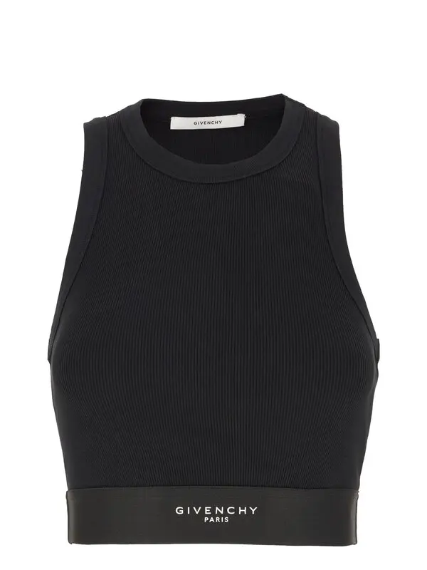 Givenchy Ribbed Logo Tank Top - Multicolor