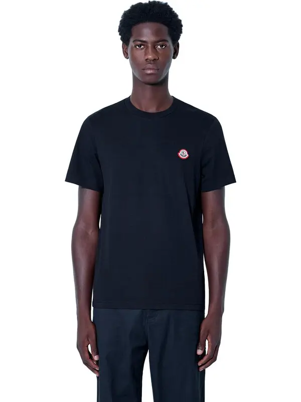 Moncler Logo Motif T-shirt - Black