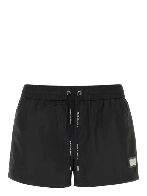 Dolce & Gabbana Polyester Swimming Shorts - Black