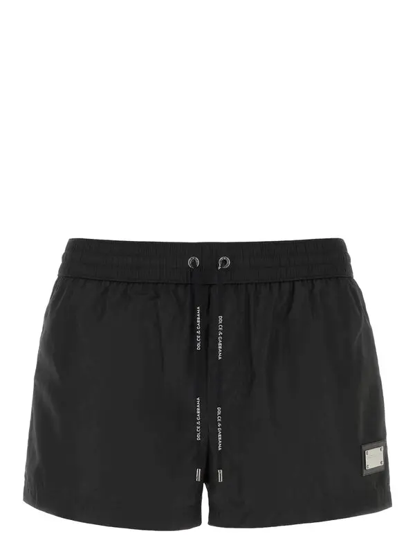 Dolce & Gabbana Polyester Swimming Shorts - Black