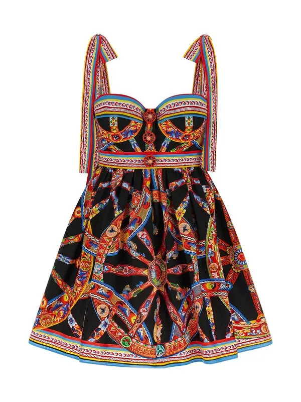 Dolce & Gabbana Carretto Mini Dress - Multicolor
