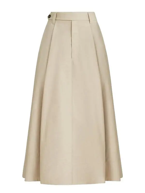 Brunello Cucinelli Neutrals Skirts A-line Skirts - Cream