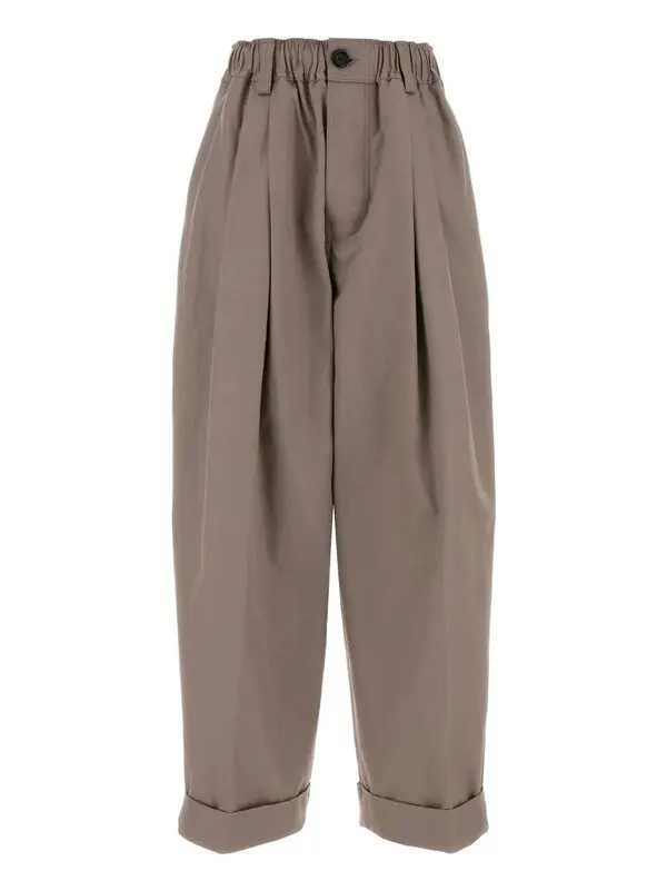Marni Woven Cotton Trousers - Multicolor
