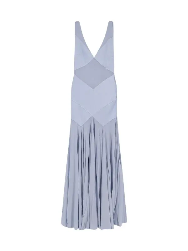 SELF-PORTRAIT Jersey Maxi Dress - Blue
