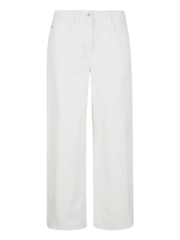 Brunello Cucinelli Trousers Palazzo Pants - White