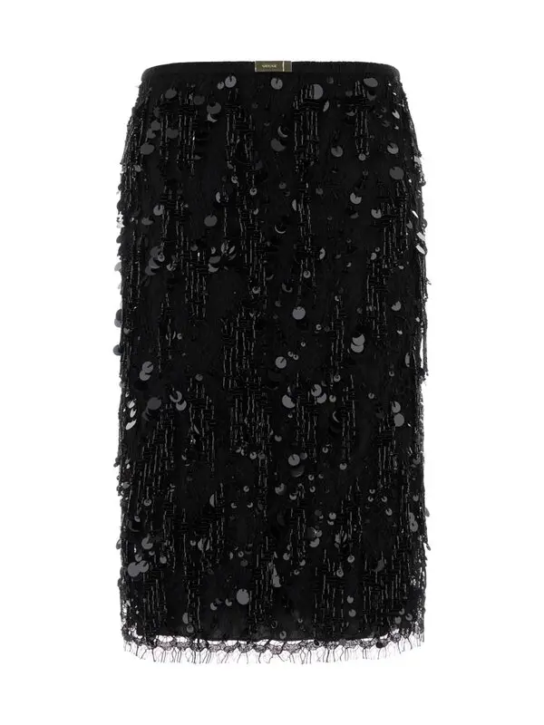 Gucci Lace Skirt - Black
