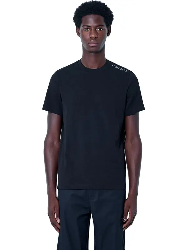 Moncler Large Sketch Logo T-shirt - Black