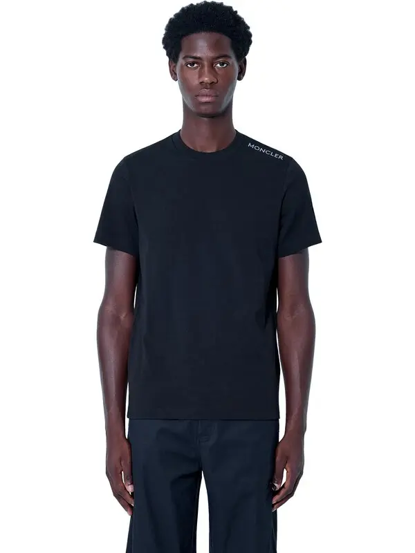 Moncler Large Sketch Logo T-shirt - Black