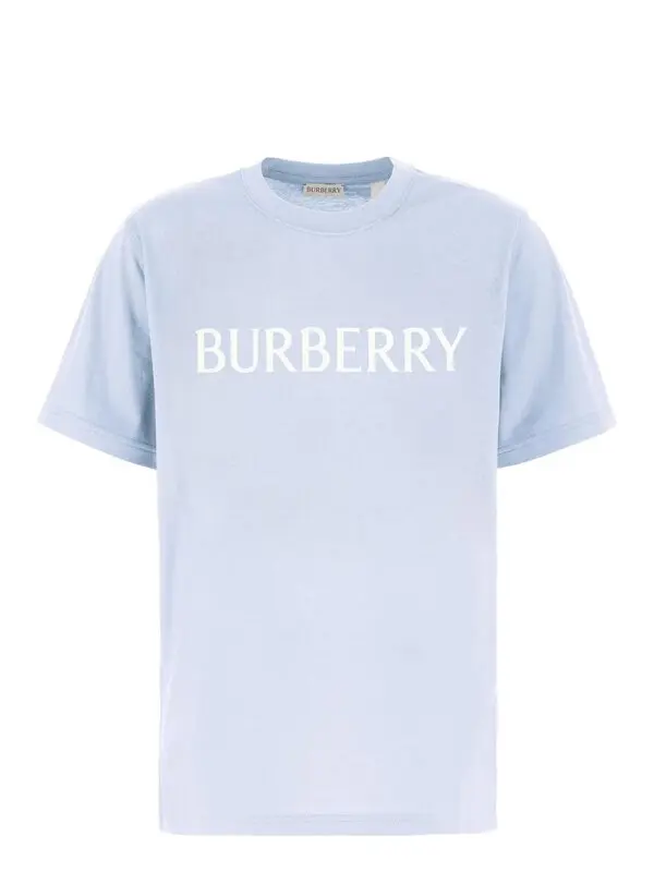 Burberry Logo Printed Short Sleeve T-shirt - Multicolor