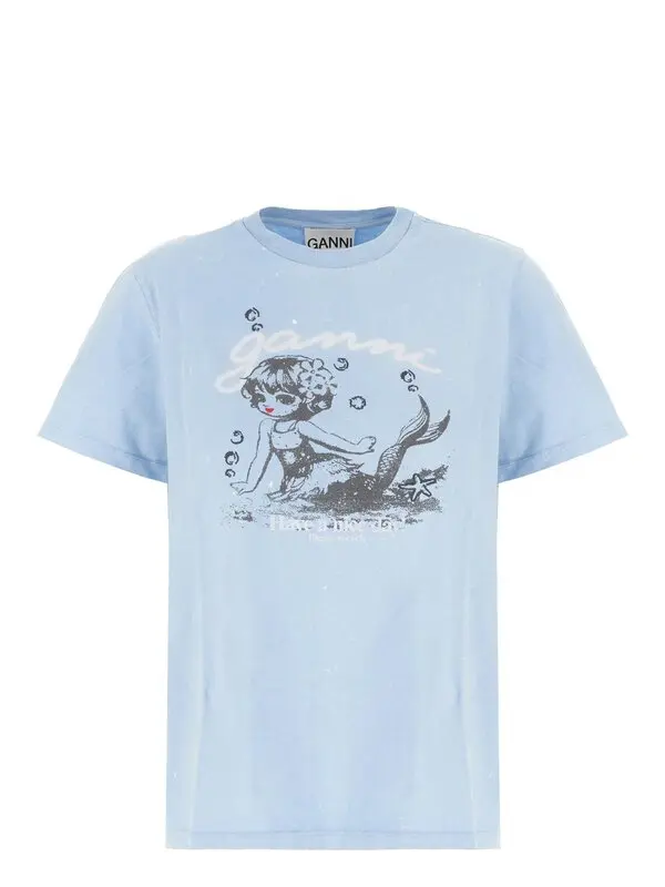 GANNI Graphic Printed T-shirt - Multicolor