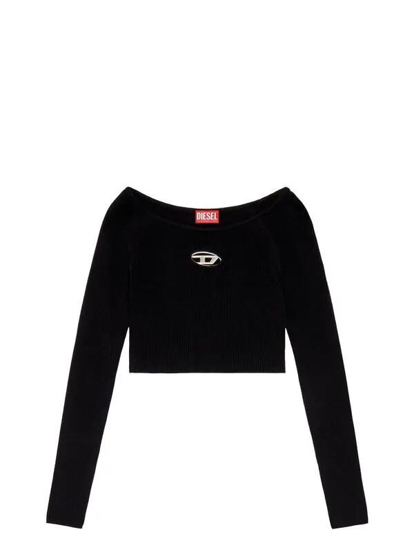 DIESEL® Oval-d Logo Plaque Cut-out Top - Multicolor