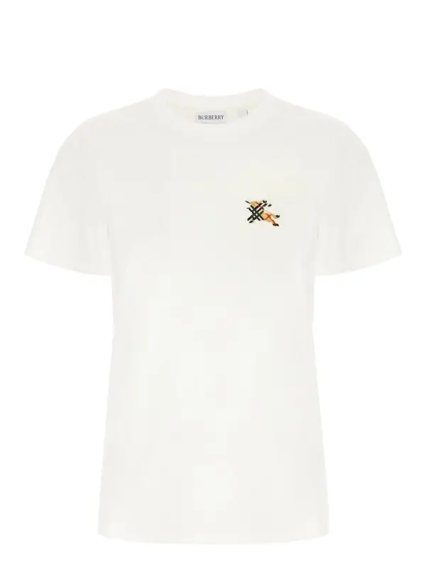 Burberry Embroidered Logo T-shirt - Multicolor