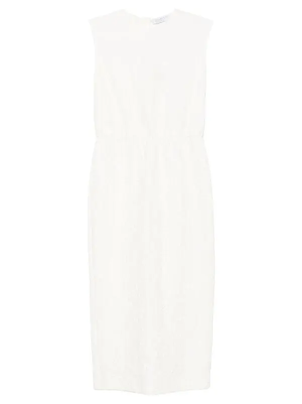 Harris Wharf London Cotton Long Dress - Multicolor