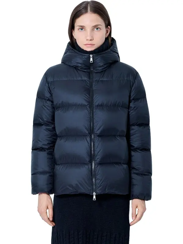 Moncler Feligule Hooded Short Down Jacket - Black