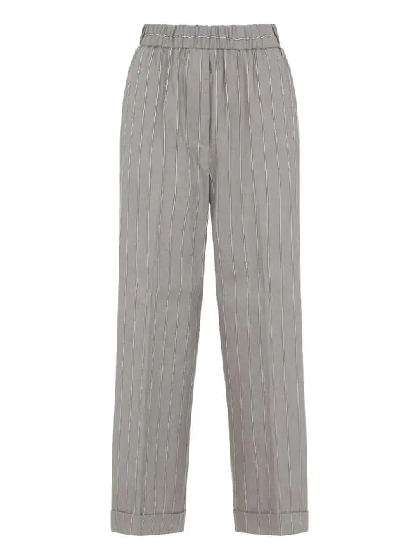 Peserico Linen Pants - Brown