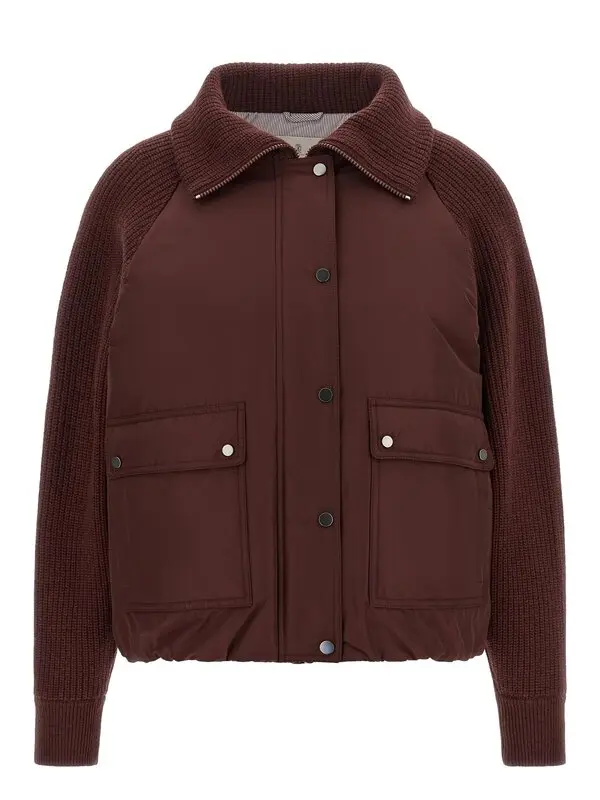 Brunello Cucinelli Quilted Techno Cotton Taffeta Down Jacket - Multicolor