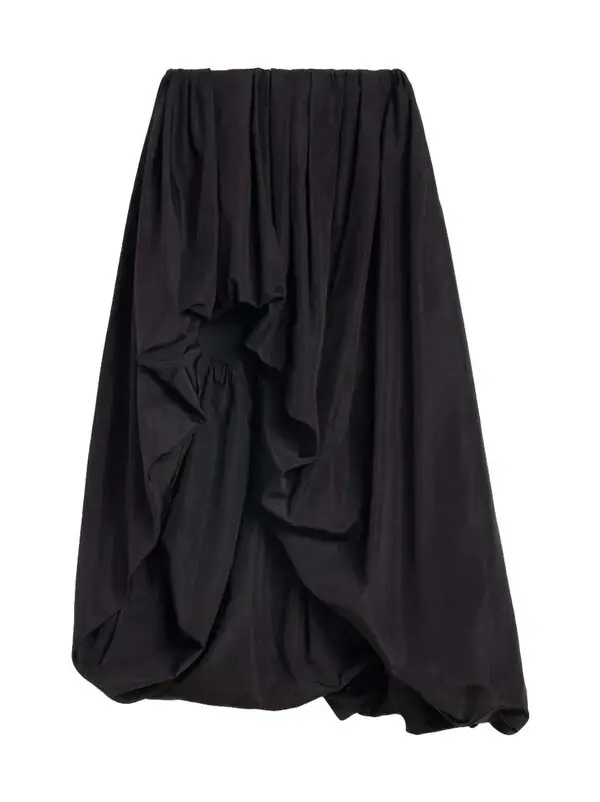 JIL SANDER Lightweight Taffeta Skirt - Black
