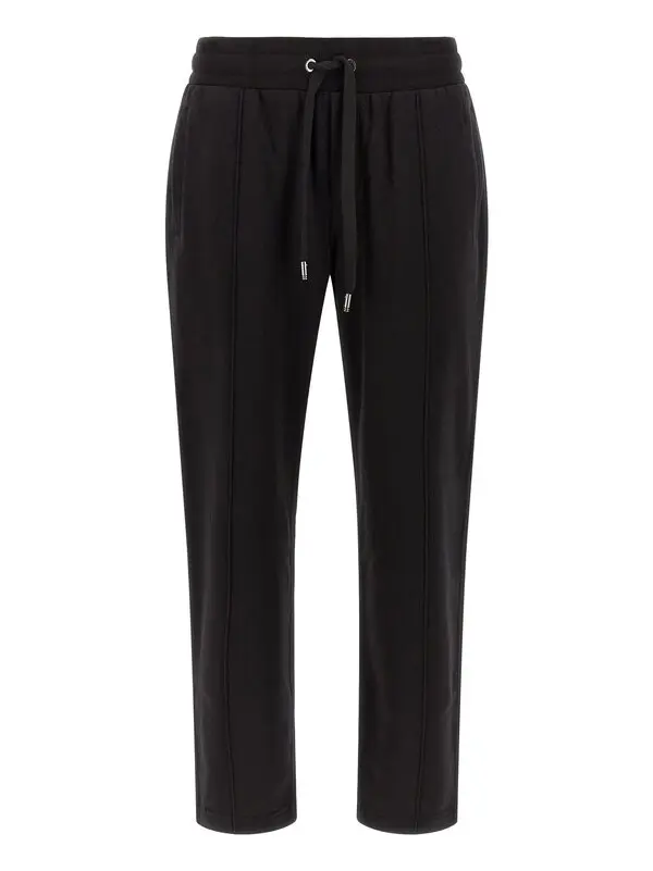 Dolce & Gabbana Logo Plaque Joggers - Black