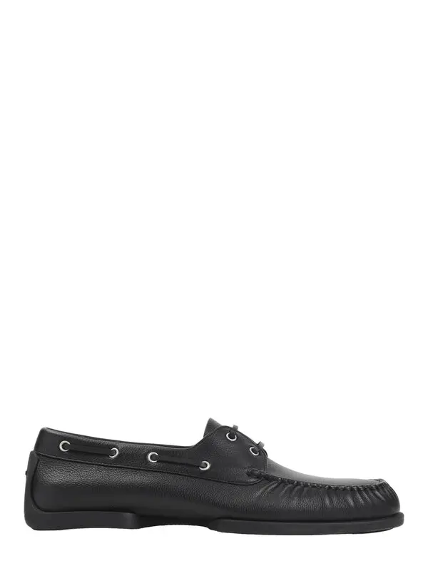 JIL SANDER Calf Leather Loafers - Black