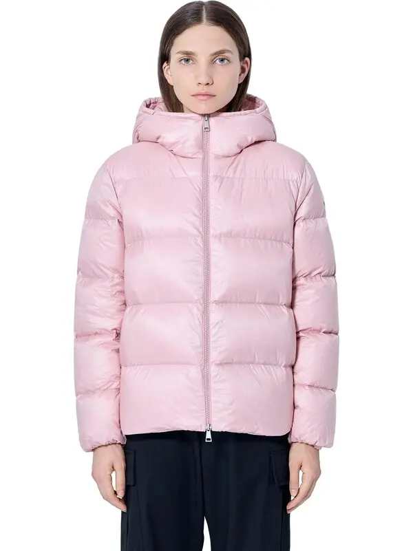 Moncler Feligule Hooded Short Down Jacket - Pink