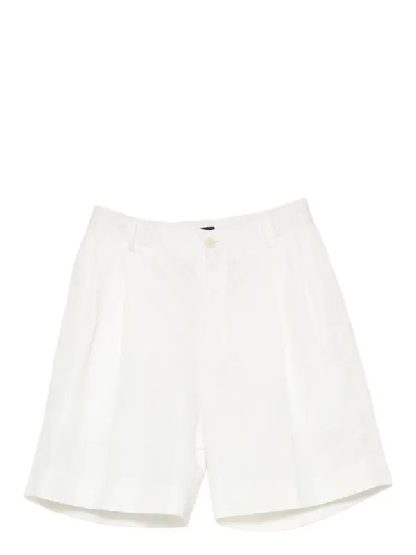 Brioni Linen And Cotton Blend Shorts - Multicolor