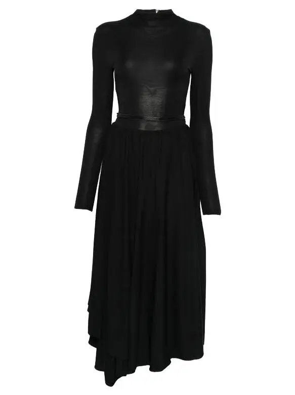 Alaïa Asymmetrical Dress - Black