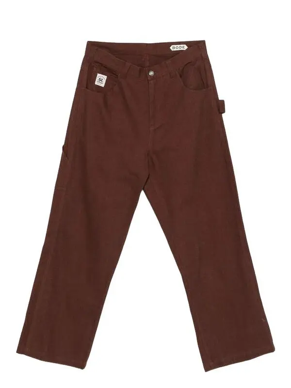 BODE Straight Leg Trousers - Brown