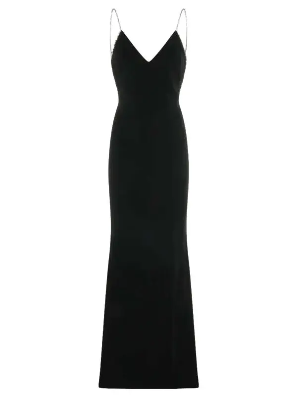 TOM FORD Crystal Embellished Dress - Black