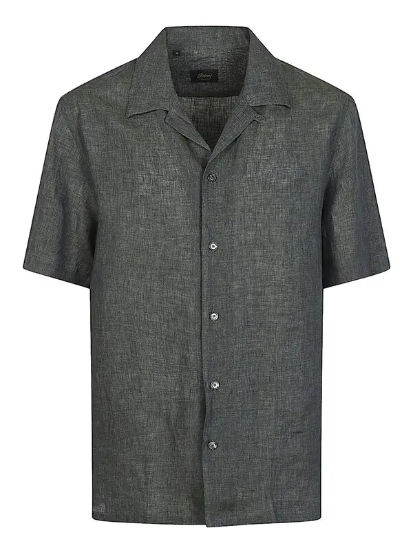 Brioni Cubana Linen Shirt - Multicolor