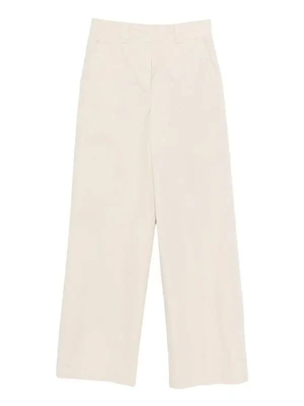 Peserico Wide Leg Trousers - Cream