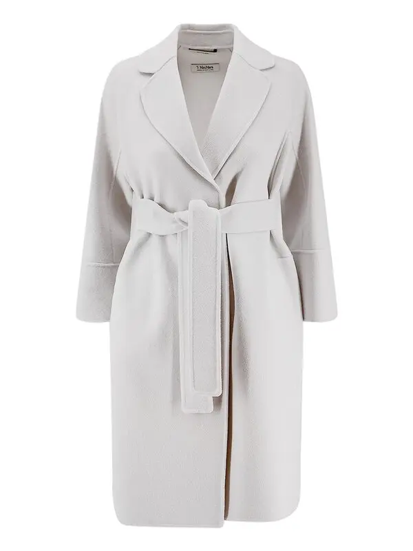 Max Mara Arona Pure Virgin Wool Coat - Cream