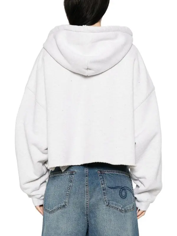 GOLDEN GOOSE Cotton Cropped Hoodie - Multicolor