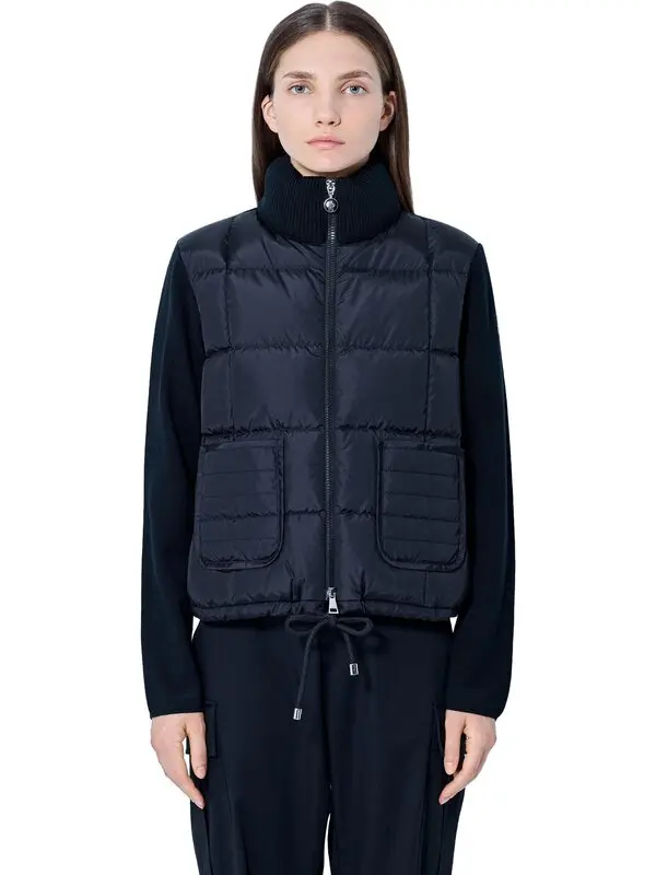 Moncler Padded Zip Vest - Black