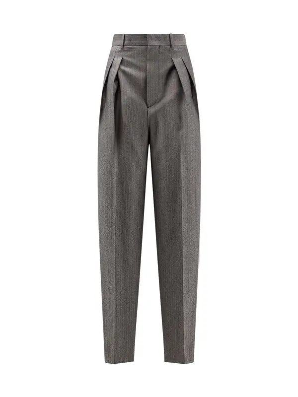 Bottega Veneta Wool And Mohair Trousers - Multicolor