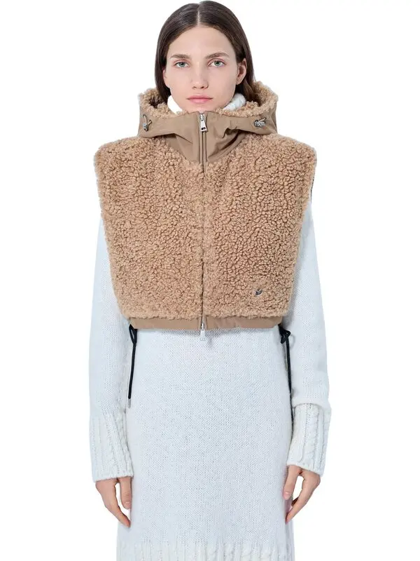 Moncler Sherpa Hooded Overlay - Multicolor