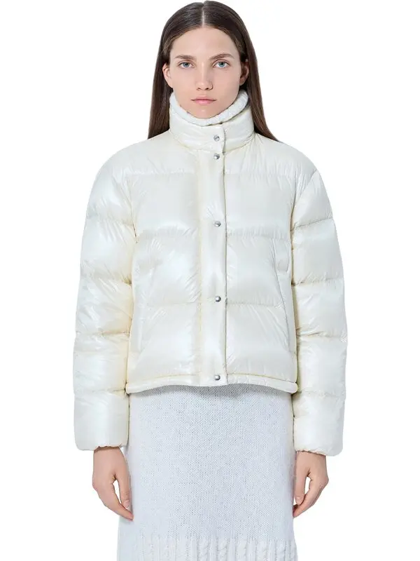 Moncler Tepice Short Down Jacket - White