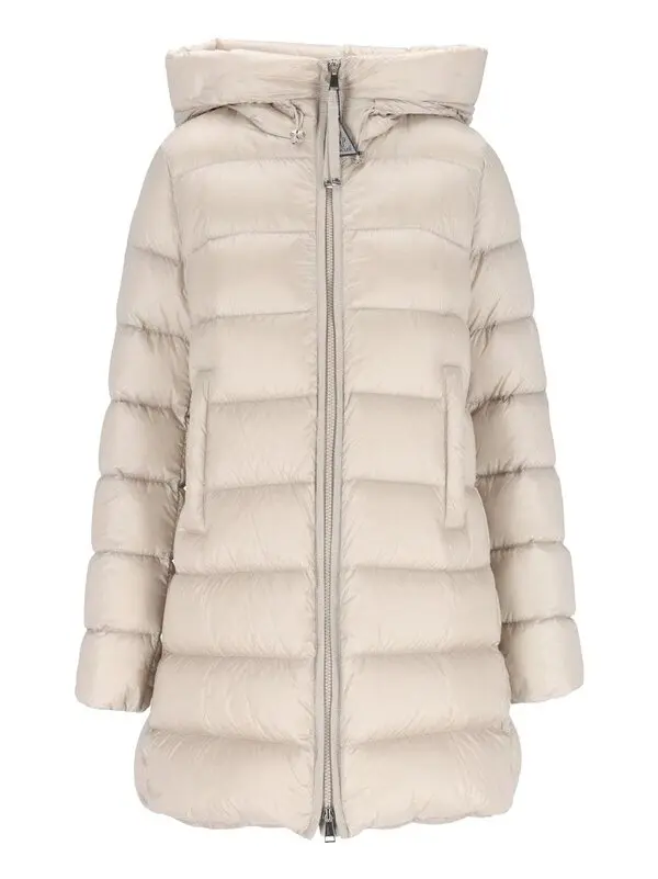 Moncler Suyen Longue Saison Down Jacket - White