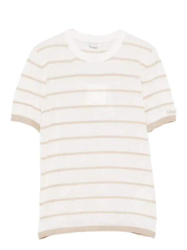 Max Mara Striped Knit T-shirt - Multicolor