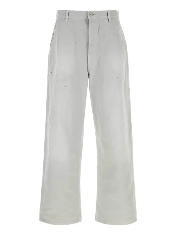 MAISON MARGIELA Light Grey Cotton Pant - Gray