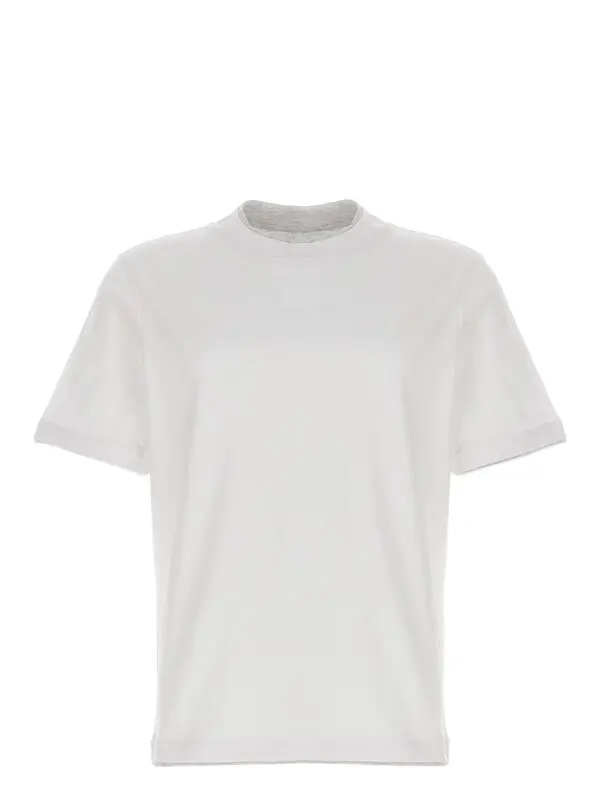 Brunello Cucinelli Double Layer T-shirt - White