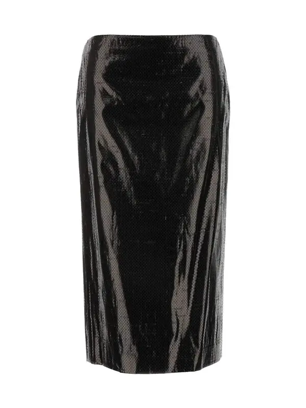 Alexander McQueen Canvas Skirt - Black