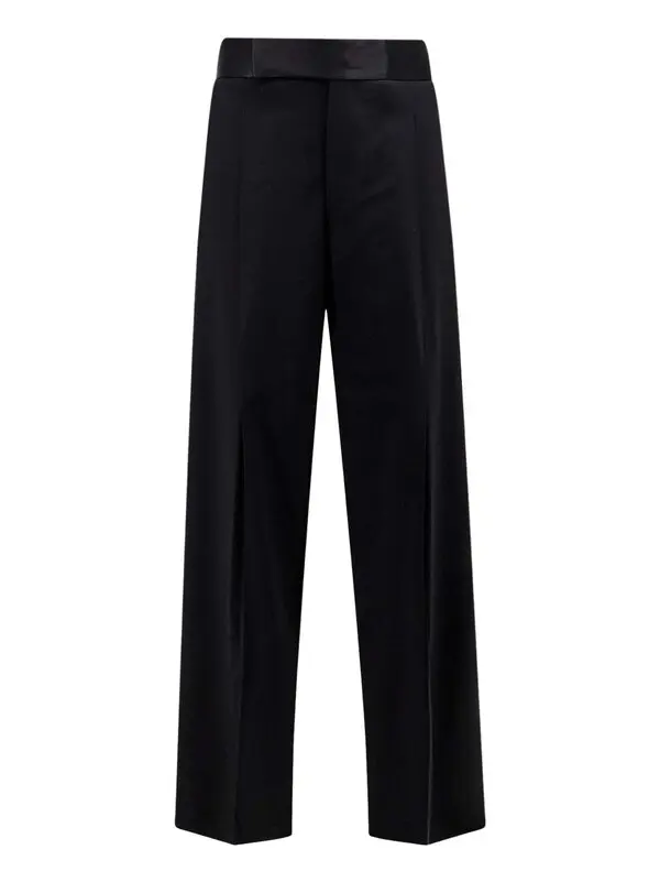 Giorgio Armani Tailored Wool Trousers - Black