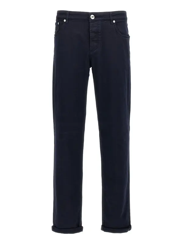 Brunello Cucinelli Traditional Fit Denim - Blue